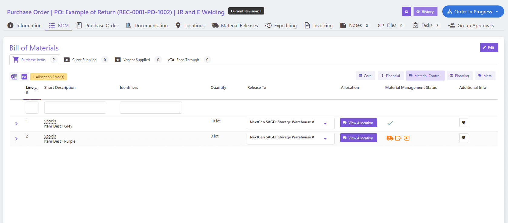 Materials Management Software | Current SCM